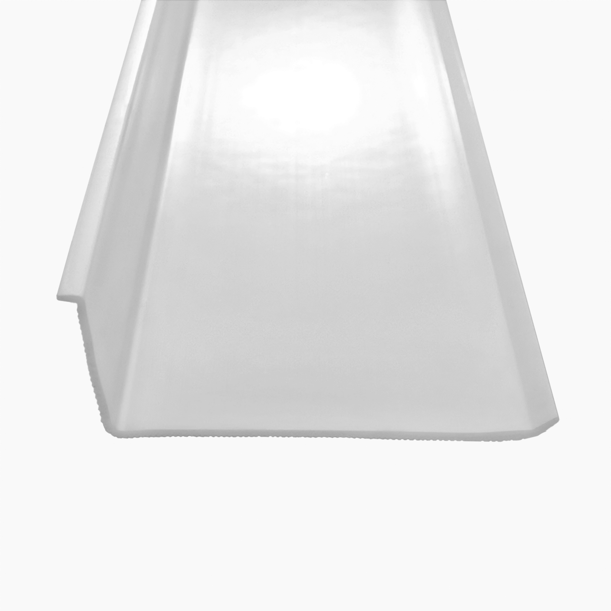 #320 L-Shaped White Ribbed Acrylic Undercounter Lenses ...