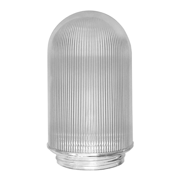 BP-20 Clear Ribbed Polycarbonate Threaded Jar – PlasticsForLighting