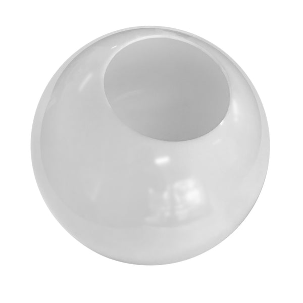 12" Diameter White Acrylic Globe with 5-1/4" Opening – PlasticsForLighting