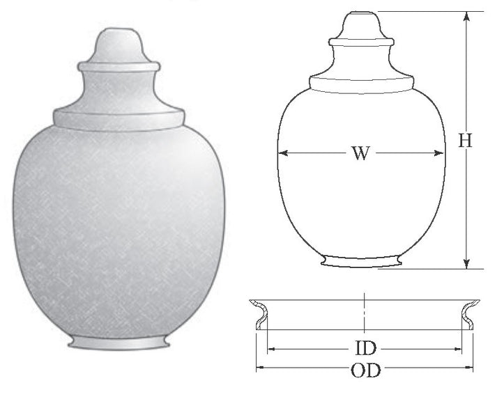 #88062-CL-8F Clear Ripple Polycarbonate Ornamental Acorn with 8" Neck – PlasticsForLighting