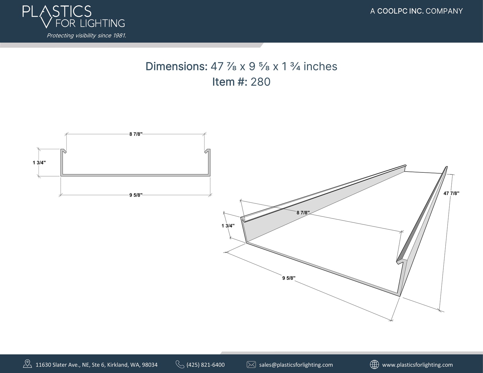 Wrap Around Lenses With Down Hooks – PlasticsForLighting
